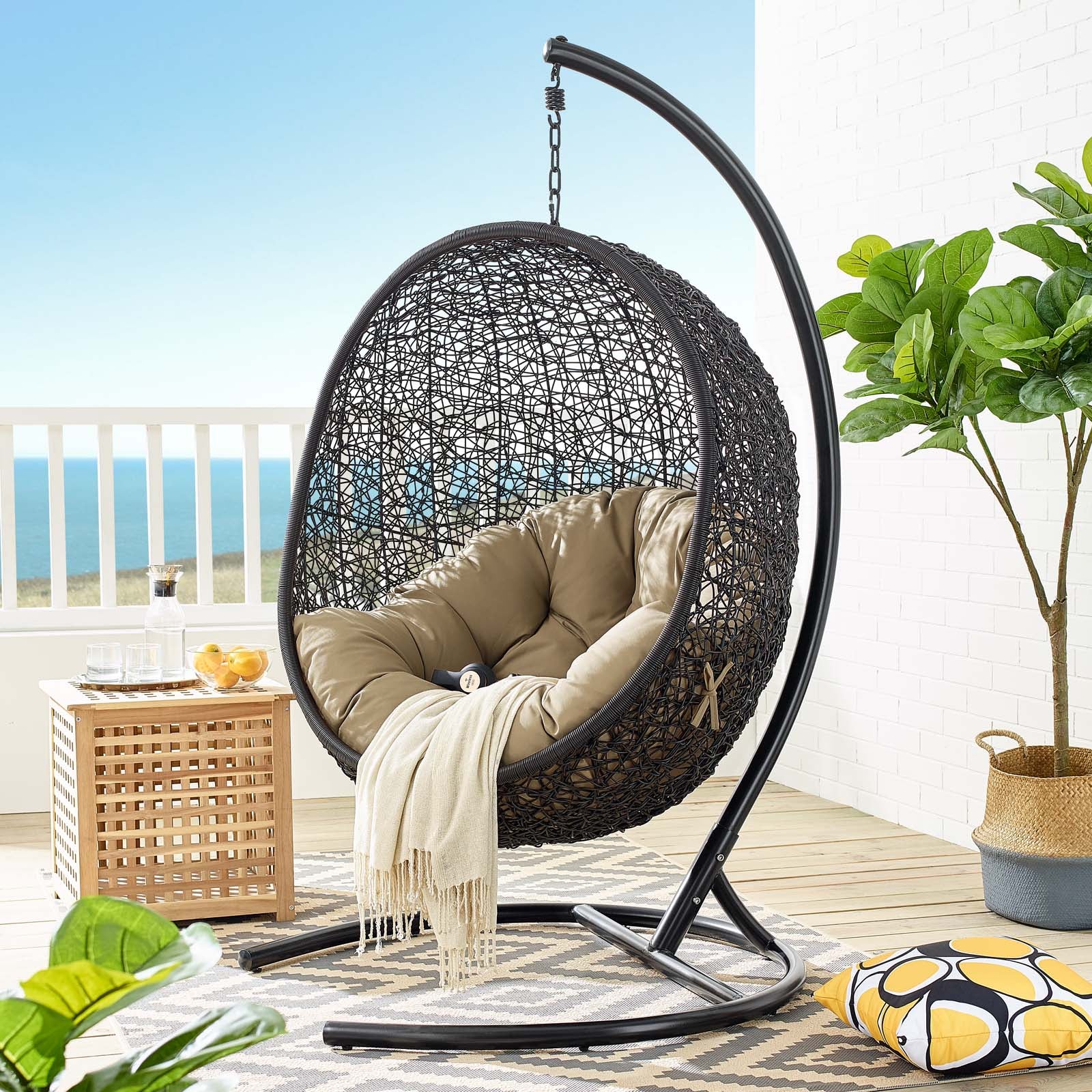 Lounge Around. Swing Outdoor Patio Lounge Chair