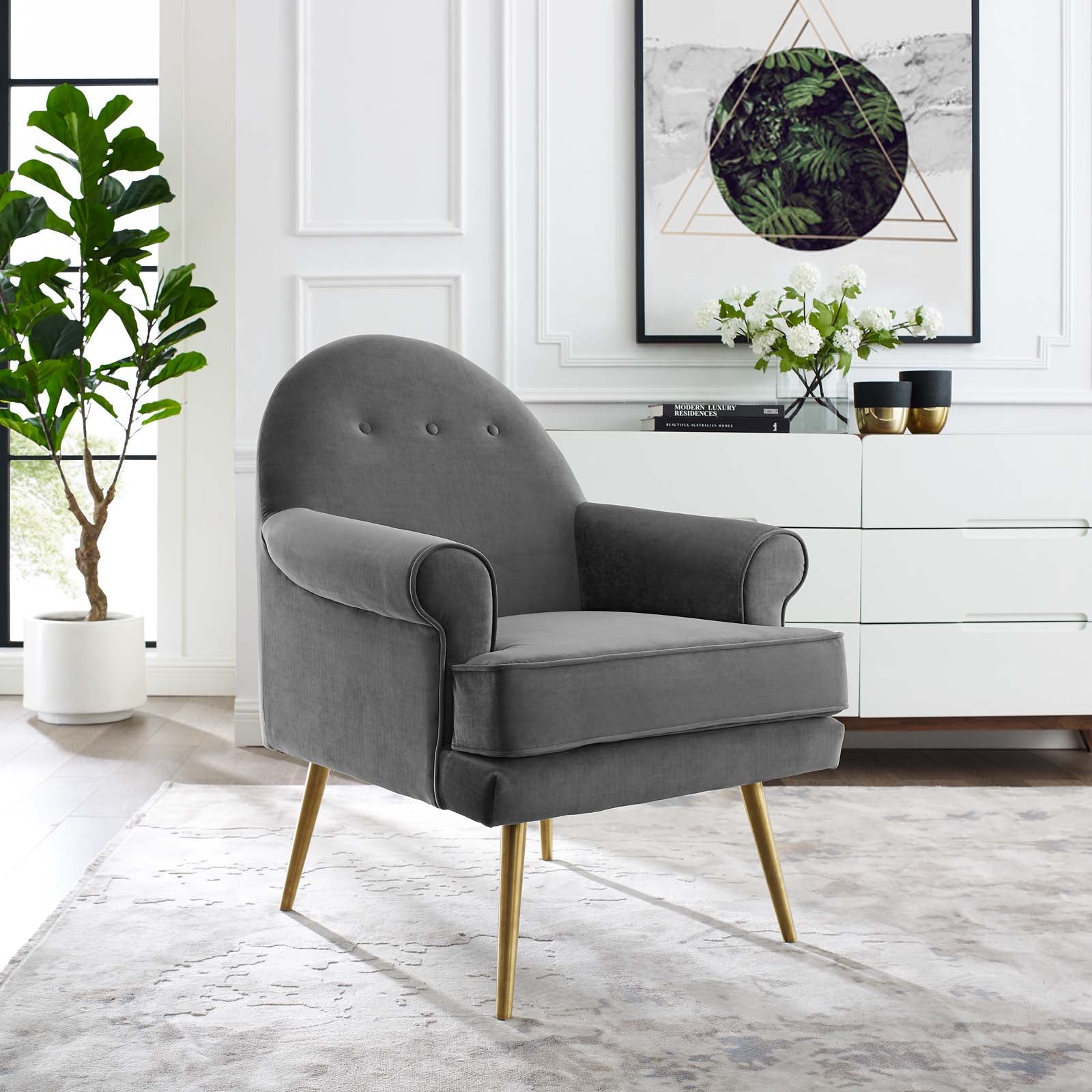 Lounge Around. Velvet Chair