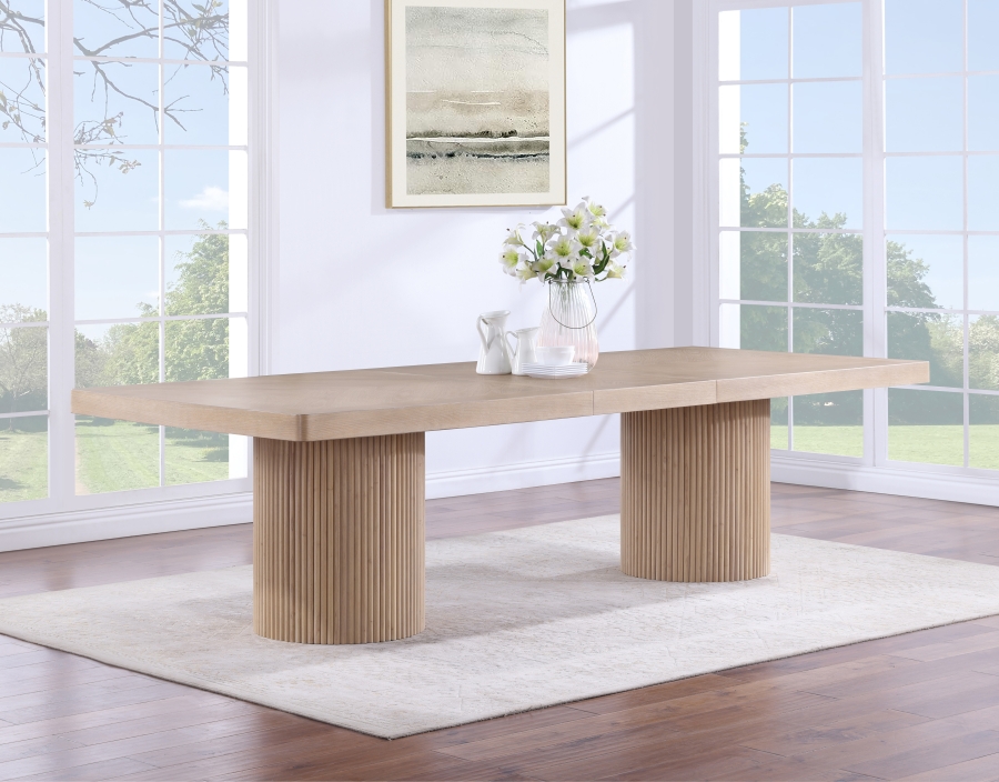 Lounge Around. 96"-120"-144" Extendable Wood Dining Table