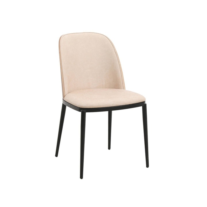 Lounge Around. Dining Side Chair with Upholstered Seat and Powder ...