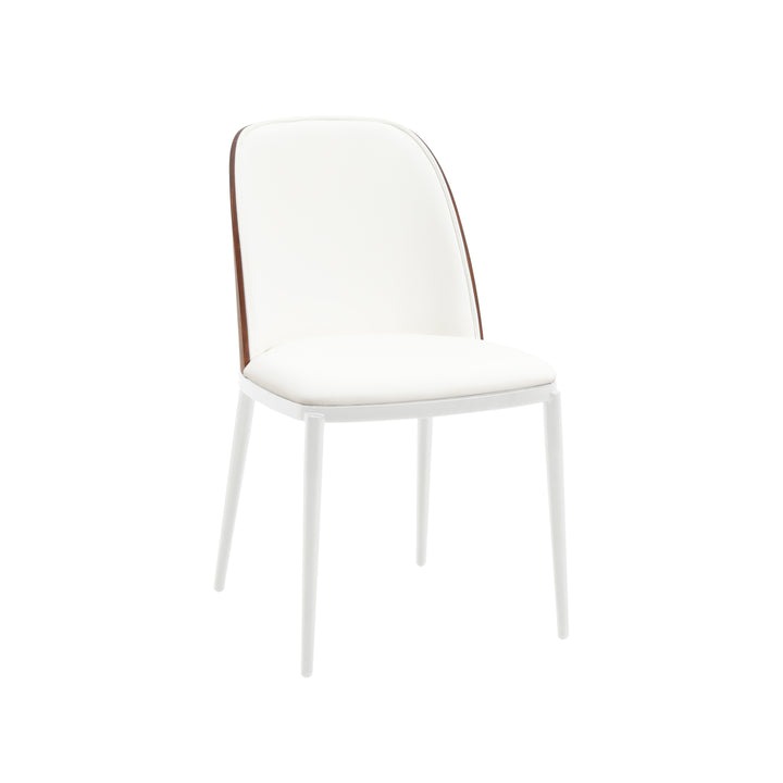 Lounge Around. Dining Side Chair with Upholstered Seat and Powder ...
