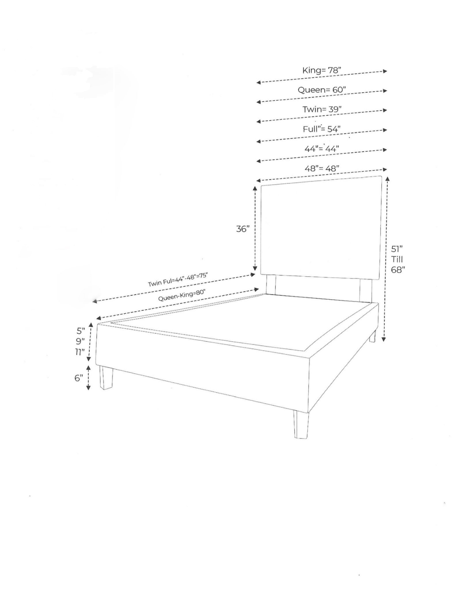 Lounge Around. Upholstered bed with Apex / Heritage Headboard