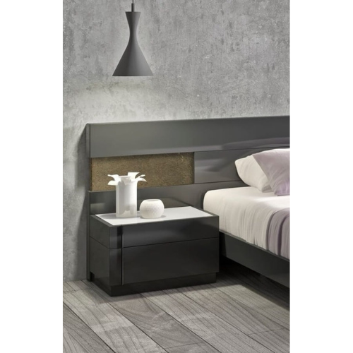 Lounge Around. Natural stone veneer with LED lights Grey Right and Left ...