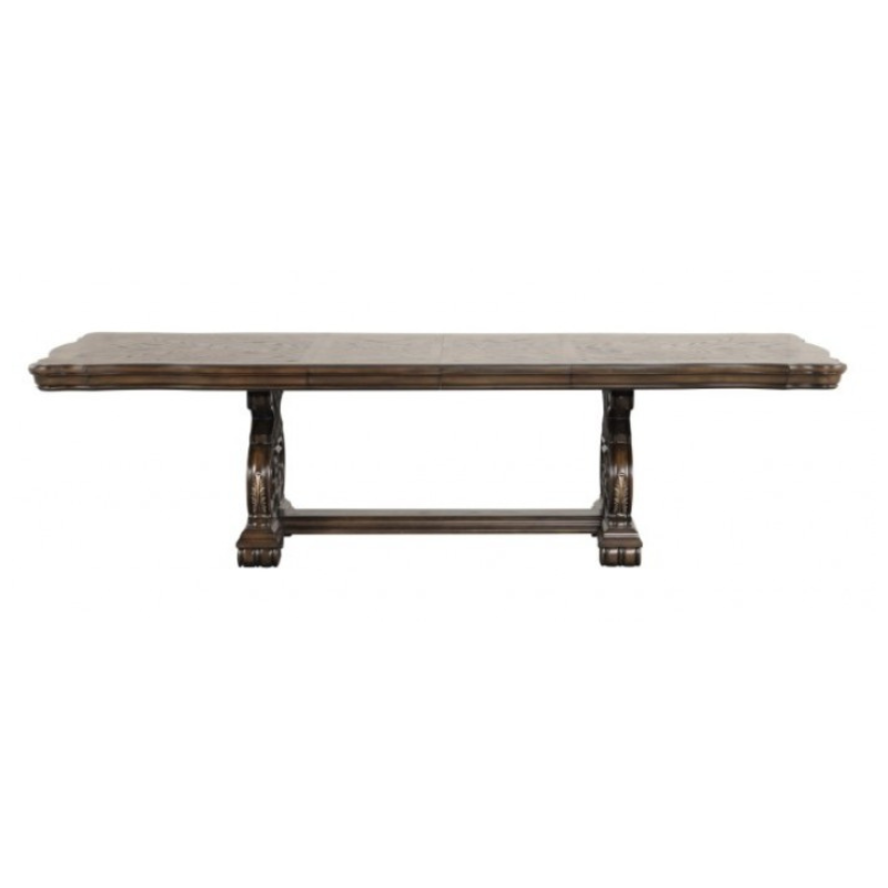 Lounge Around. 80"-114" Extendable Dark Brown MATERIAL Asian Hardwood ...