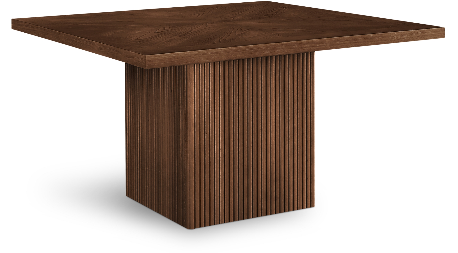 Lounge Around. 108" Square Top With Fluted Base Dining Table