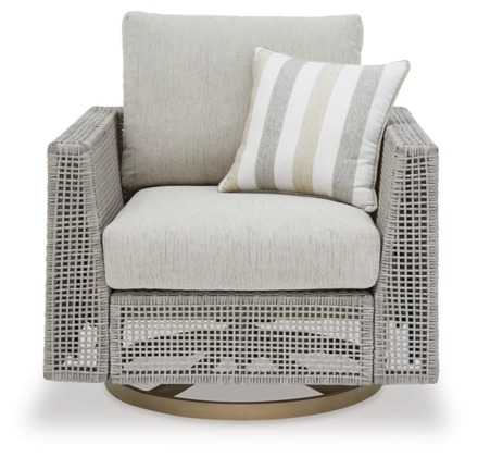 Lounge Around. Outdoor Swivel Lounge w/ Cushion